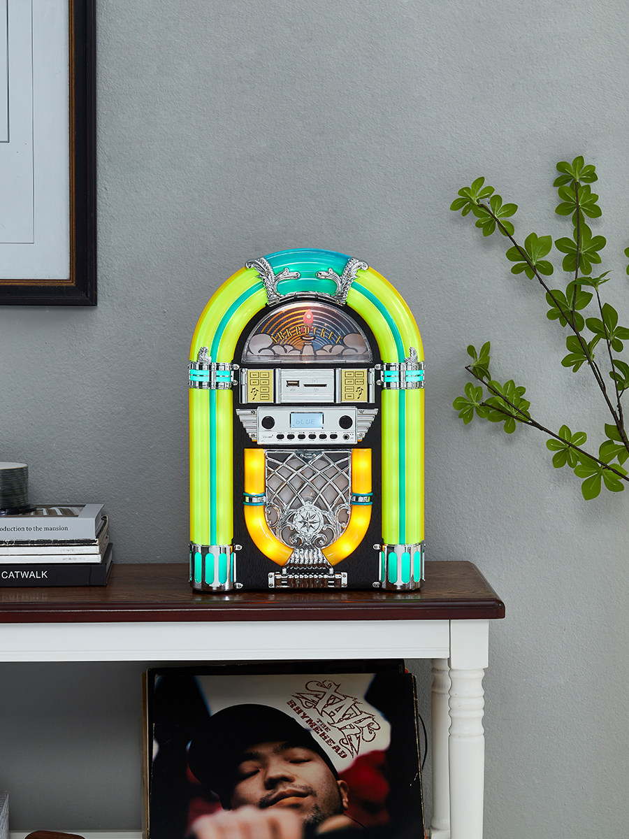 Arkrocket Retro Bluetooth CD Player with Desktop Lighting