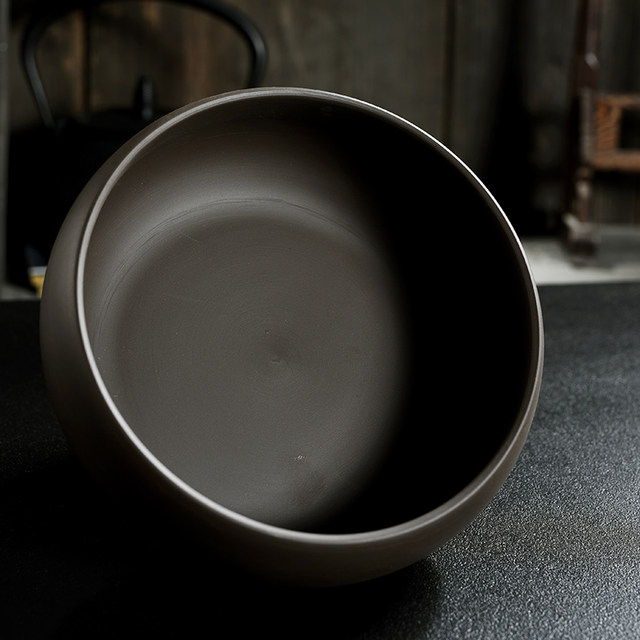 Non-porous purple sand hydroponic flower pot creative copper money ...