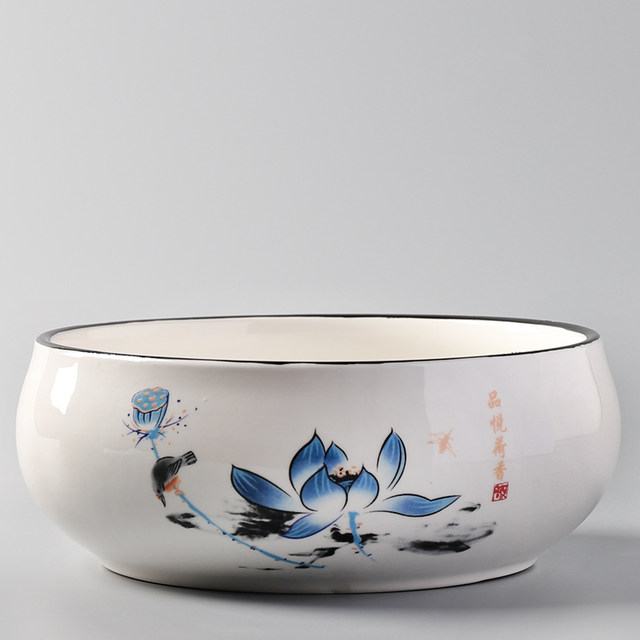 Copper money grass narcissus flower pot ceramic special clearance one ...