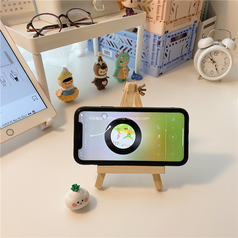 Ins style mobile phone tablet log desktop stand adjustable fixed angle ...