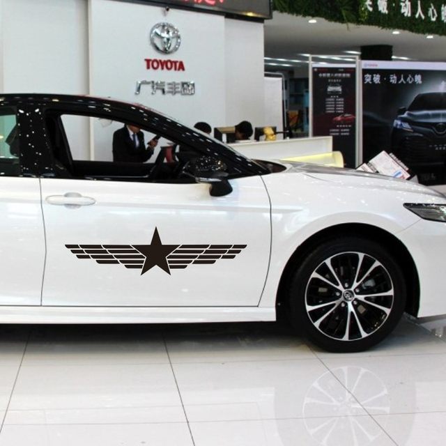 Five-pointed star car stickers, car hood stickers, car front stickers ...