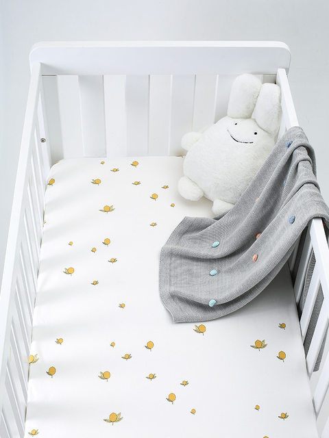Nuskin Crib Fitted Sheet, Pure Cotton Kidsren's Bed Sheet, Infant and ...