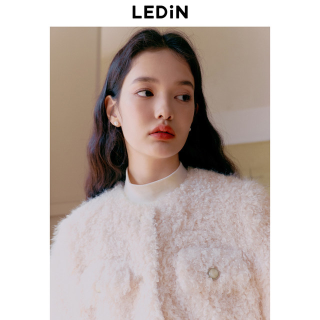 Leding 2024 new winter style girly imitation lamb wool small fragrant ...