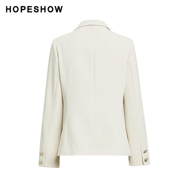 Red sleeve solid color one-button coat for women hopeshow autumn new ...