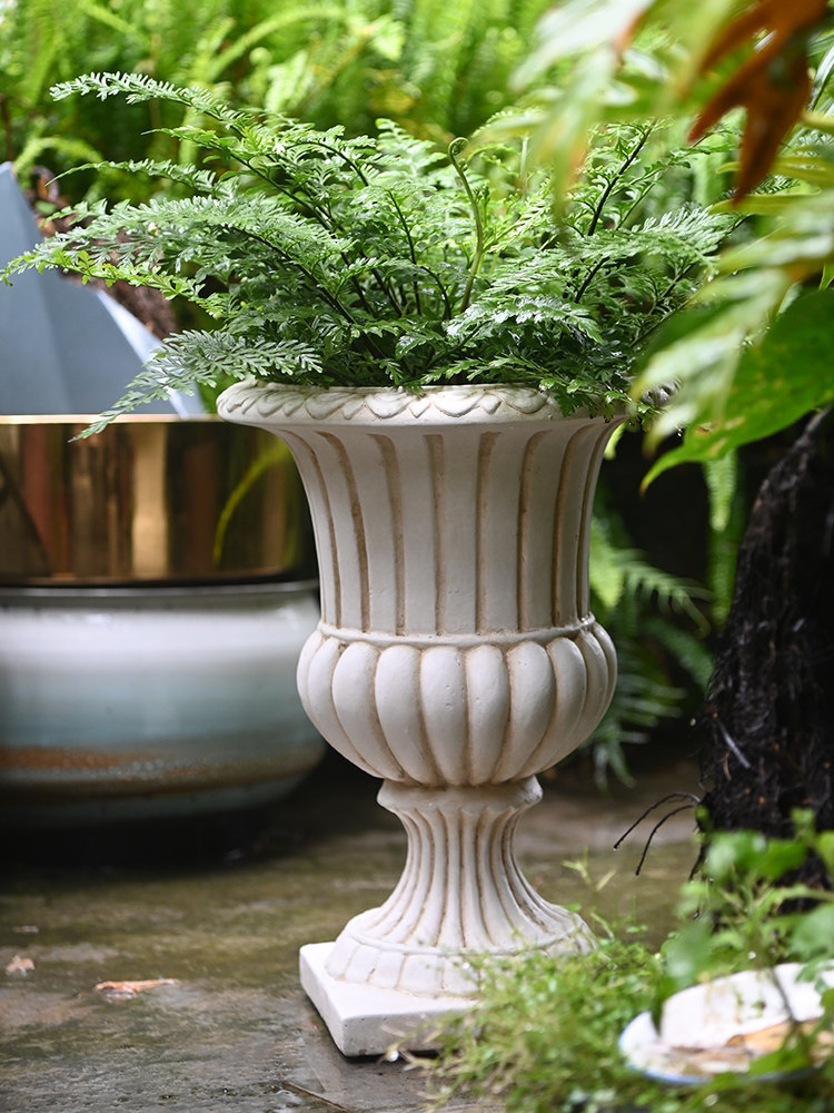 กระถางดอกไม้สไตล์ยุโรป - กระถางต้นไม้สไตล์โรมันย้อนยุค