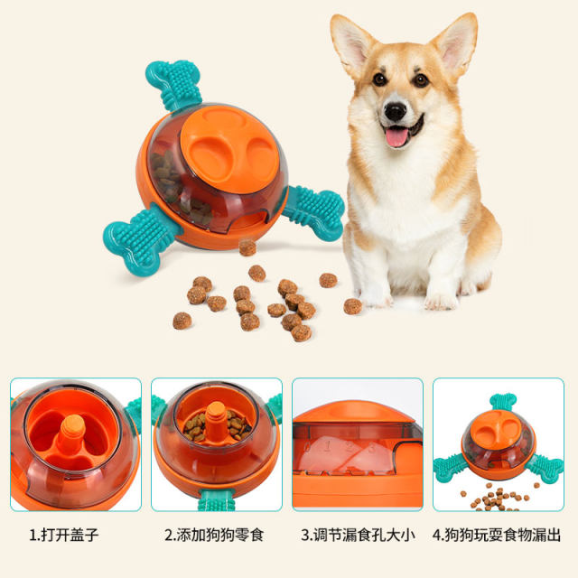 Dog molar stick, pet puzzle and fun food leakage ball, side animal ...