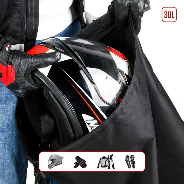 Cool motorcycle helmet bag with password lock cycling storage bag large ...