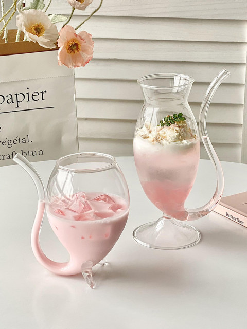 ins vampire cup creative funny glass personalized shaped straw cup ...