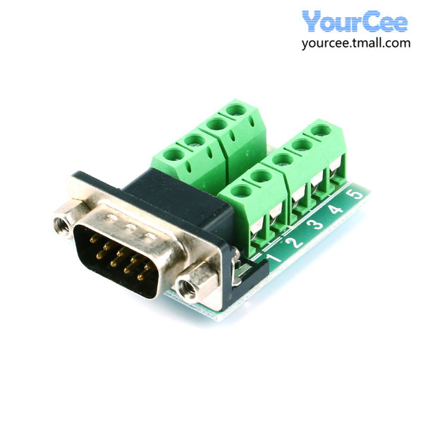 Terminal De Transferência Rs232 - Conector Db9 E Db15 Macho/fêmea Para Transferência De Porta ...