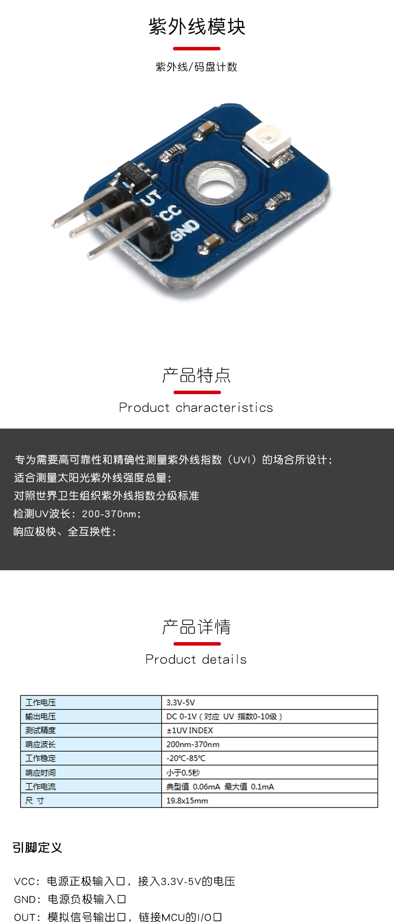 Uv Ultraviolet Inspection Sensor Module Uv Detection Module Uv Your Cee Sensor Module