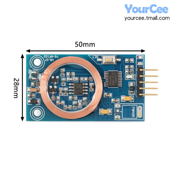 ID Card Decoding Module RFID Card Reader 125K Radio Frequency Microcontroller Serial Port Access ...