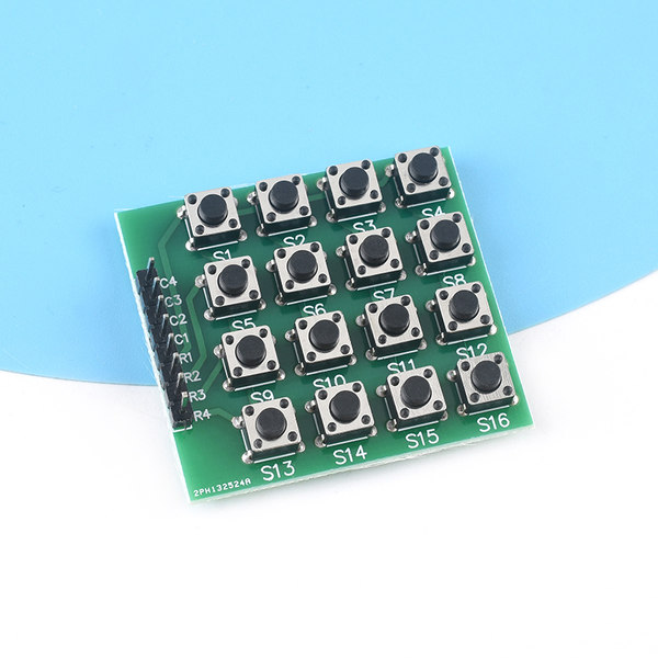 Matrix Keyboard With 16 Keys (4x4) For Microcontroller Expansion ...