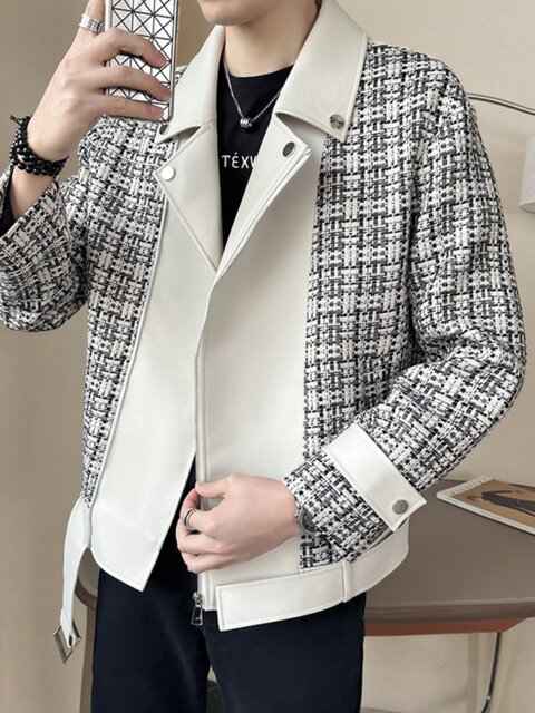 High-End Jacket Men's Spring New Handsome Short Style 2025 Thin Pu ...