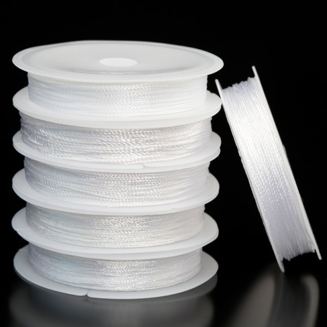 Thread for Pearl Necklace White Thin Thread Boxed Strand Thread Wear ...