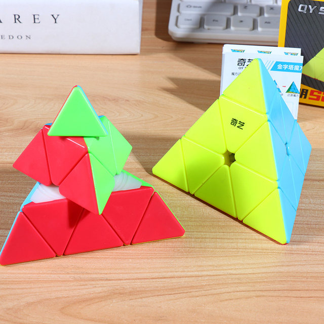 Qiyi Pyramid Rubik's Cube Triangle Special Shaped Third Order Smooth ...