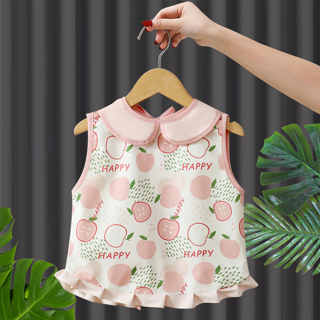 Baby eating bib smock baby food supplement girl children's apron ...