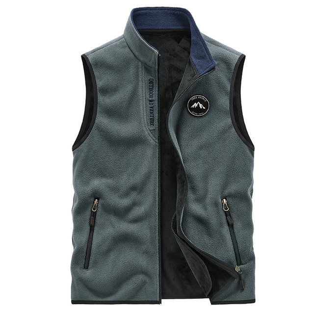 Autumn and winter men's vest loose and warm vests, shoulder, shoulder ...