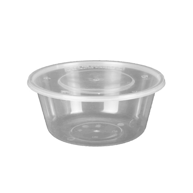 Round disposable packaging box lunch box plastic take-out packaging ...