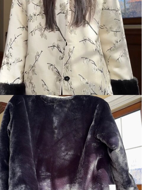 Guo Jiujiu's new Chinese-style national style suit, winter satin ...