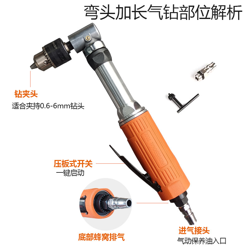 Taiwan Crown Long Handle Right Angle Grinder - Polishing & Drilling