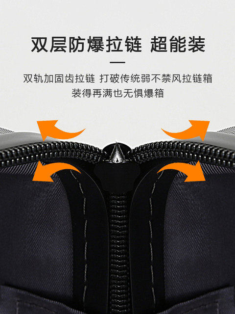 The luggage male 2024 new double explosion -proof zipper box 24 -inch ...