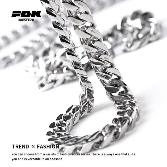 FDK original four-sided polished three-dimensional Cuban collar ...