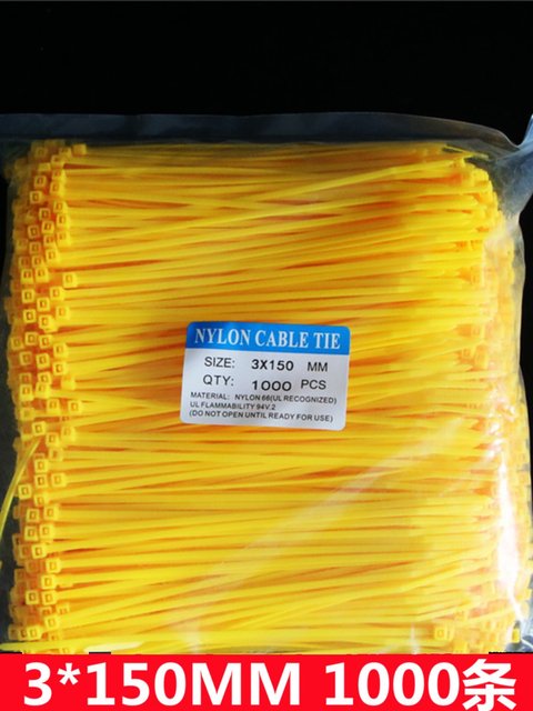 3*100 Cable Ties Red, Yellow, Blue and Green Cable Ties Binding Fixator ...