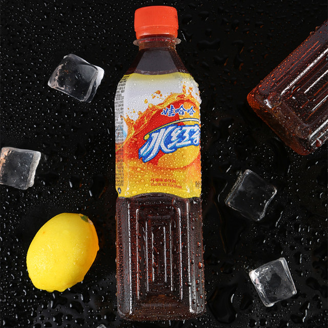 Wahaha iced black tea drink 500ml*16 bottles of Wahaha green tea ...