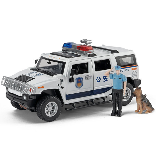 Large Hand H2 armored police car, toys car boy simulation 110 police ...