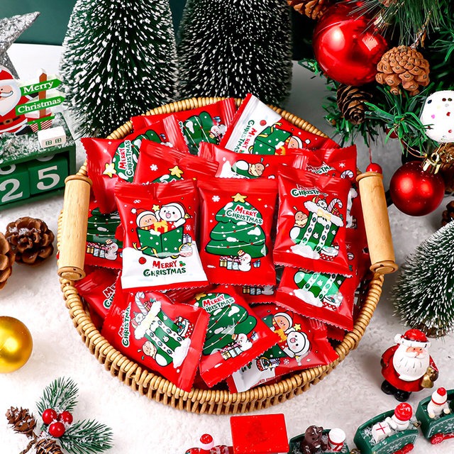 Ah Q Bear Chocolate Porridge Beans Christmas Candy Snacks Christmas ...