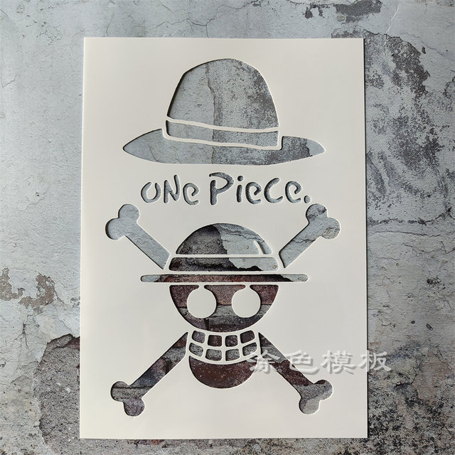 One Piece Series New Luffy Full Cartoon Cartoon Pattern Hand -painted ...