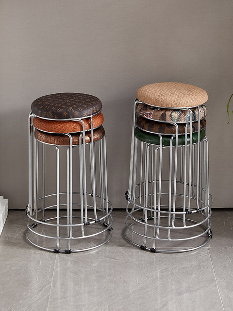 Thickened small stool household round stool dining table living room ...