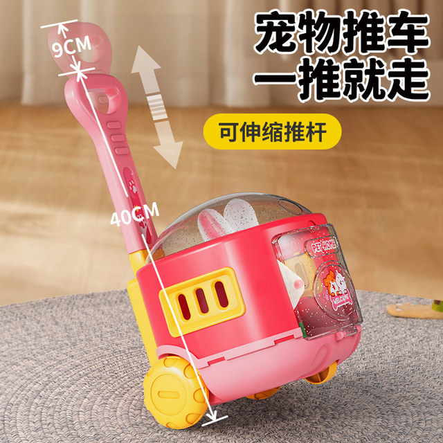 Children's Toy Cute Pet Trolley Doll Doll Push Box 1-3 Years Old Baby ...
