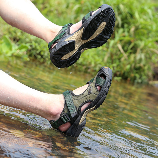 Hantu beach shoes men's outdoor summer rainy days non-slip wading river ...