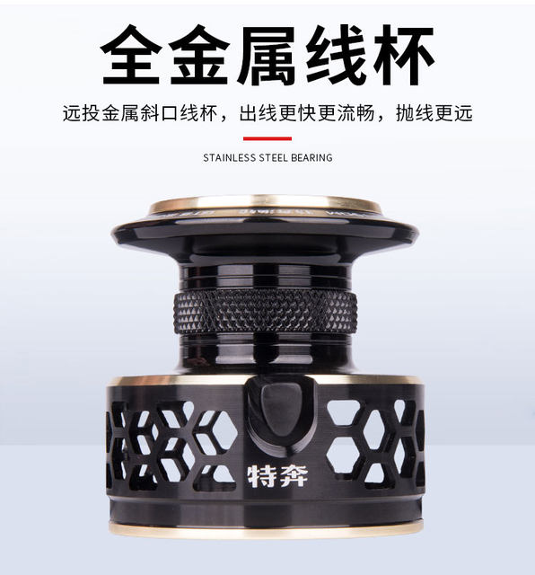 Teben GTS third-generation all-metal fishing reel, sea pole throwing ...