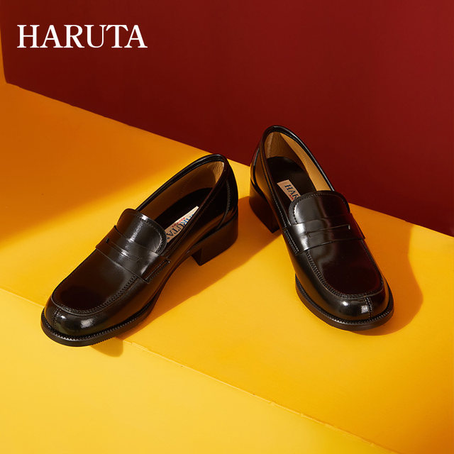 Haruta loafers 4565 women's shoes Japanese student versatile shoes ...