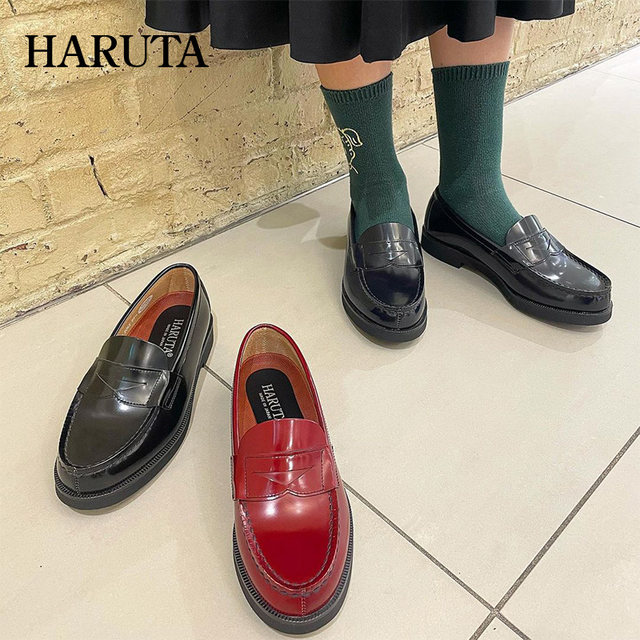 haruta Japanese all-match women's cowhide 206X fashion college casual ...