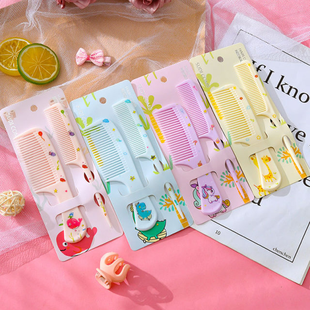 Cartoon animal comb baby children's pick comb girls hairdressing comb ...