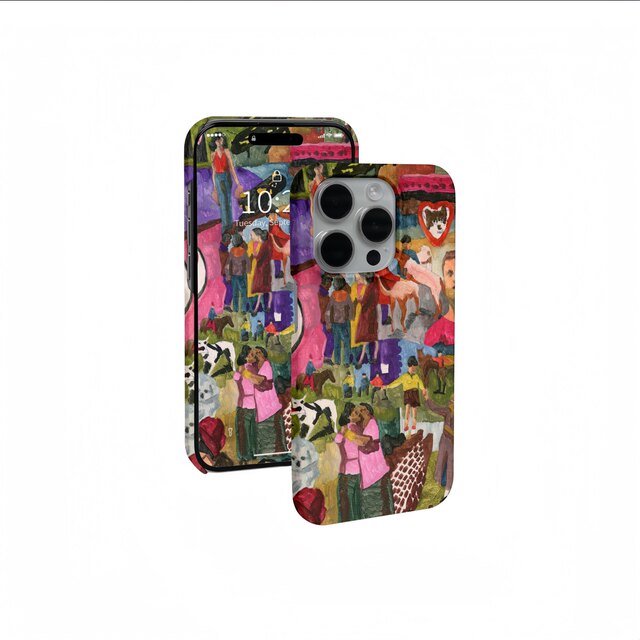 Literary oil painting is suitable for Apple 16 new mobile phone case ...