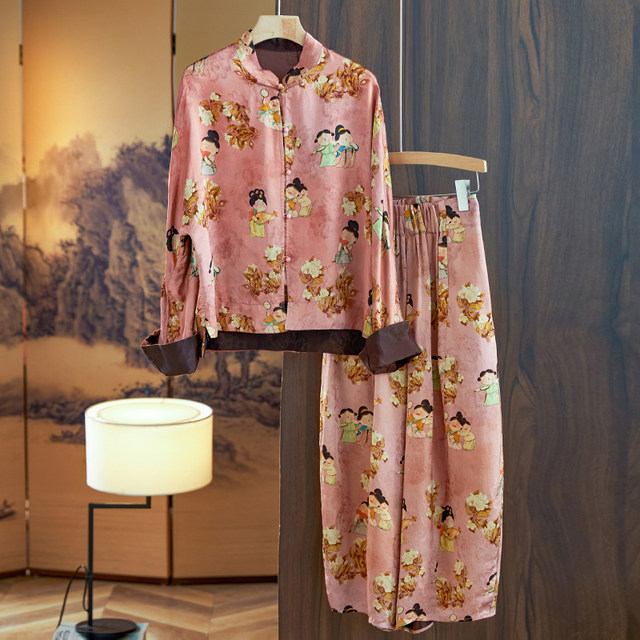 Little Tang Dynasty Xiangyunsha top for women 2024 new autumn and ...