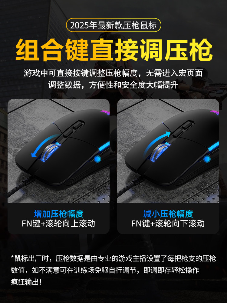 Жична геймърска мишка Pash Shield Wrangler GT700 - 7200 DPI ...