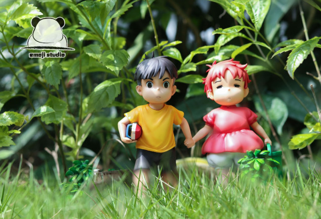 YYGK spot Sousuke/Ponyo Miyazaki Hayao Ponyo figure statue GK model on ...