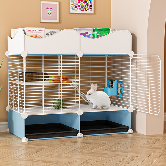 Rabbit cage indoor special cage anti-spray urine new rabbit cage home ...