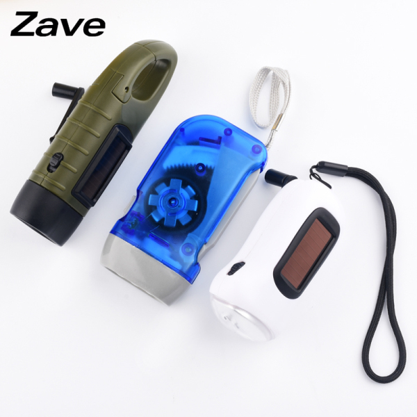 Hand Pressure Flashlight LED With Three Lights - Rechargeable, Solar ...