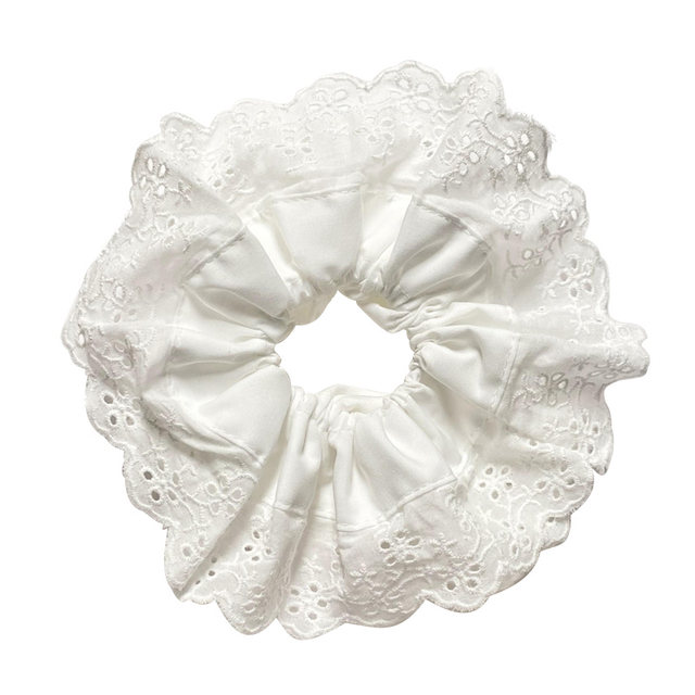 fever same style solid color lace large intestine hair ring for women ...