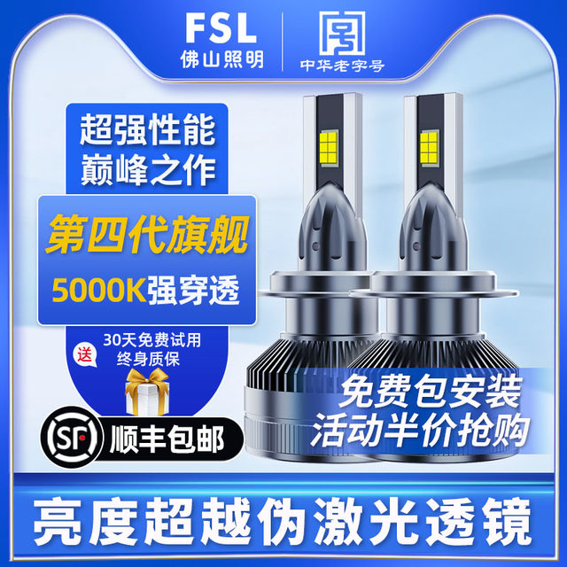 Foshan Lighting Titan LED headlights H7H1H490059012 Ultra -bright super -laser lens car lights ...