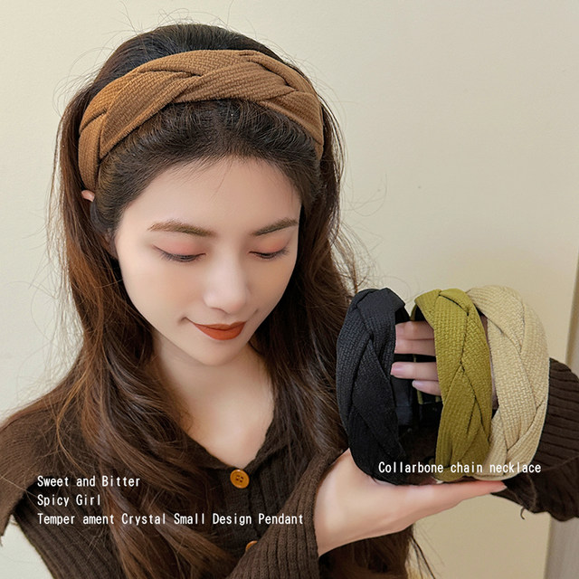 Hair bundles and headbands for women 2023 new autumn and winter high ...