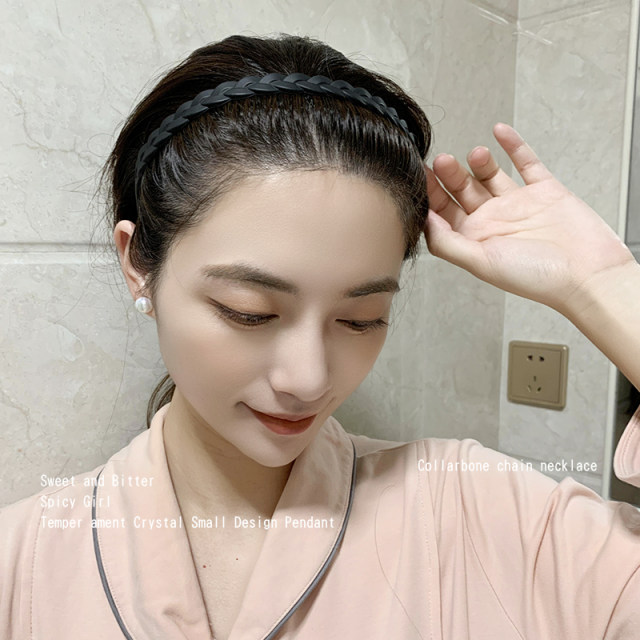 Flocking headband Internet celebrity 2024 new headband with teeth anti ...