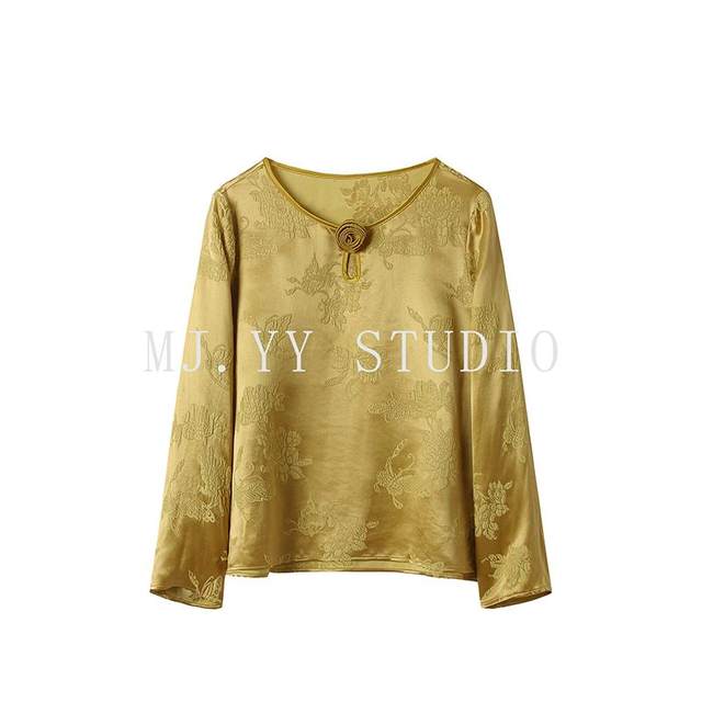 Fanjun 2025 spring new silk crown music elastic flower loose new ...