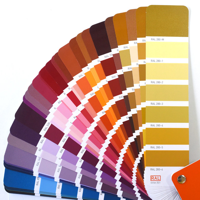 New version of RAL RAL color card E3 solid color/metallic color 490 ...